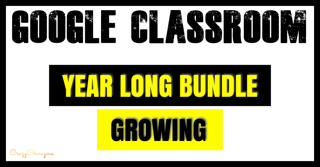 Google Classroom™ Activities | MEGA Bundle | CrazyCharizma