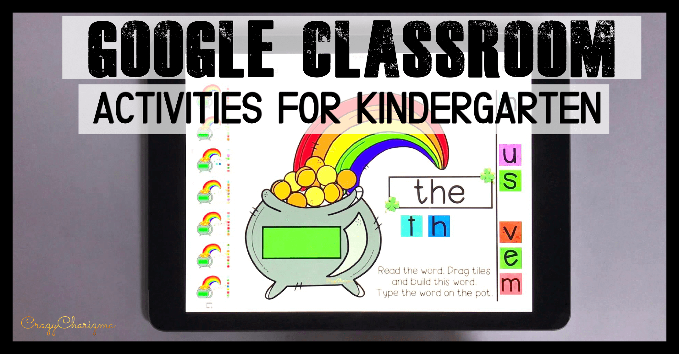 Google Classroom Activities for Kindergarten St.Patrick's Games