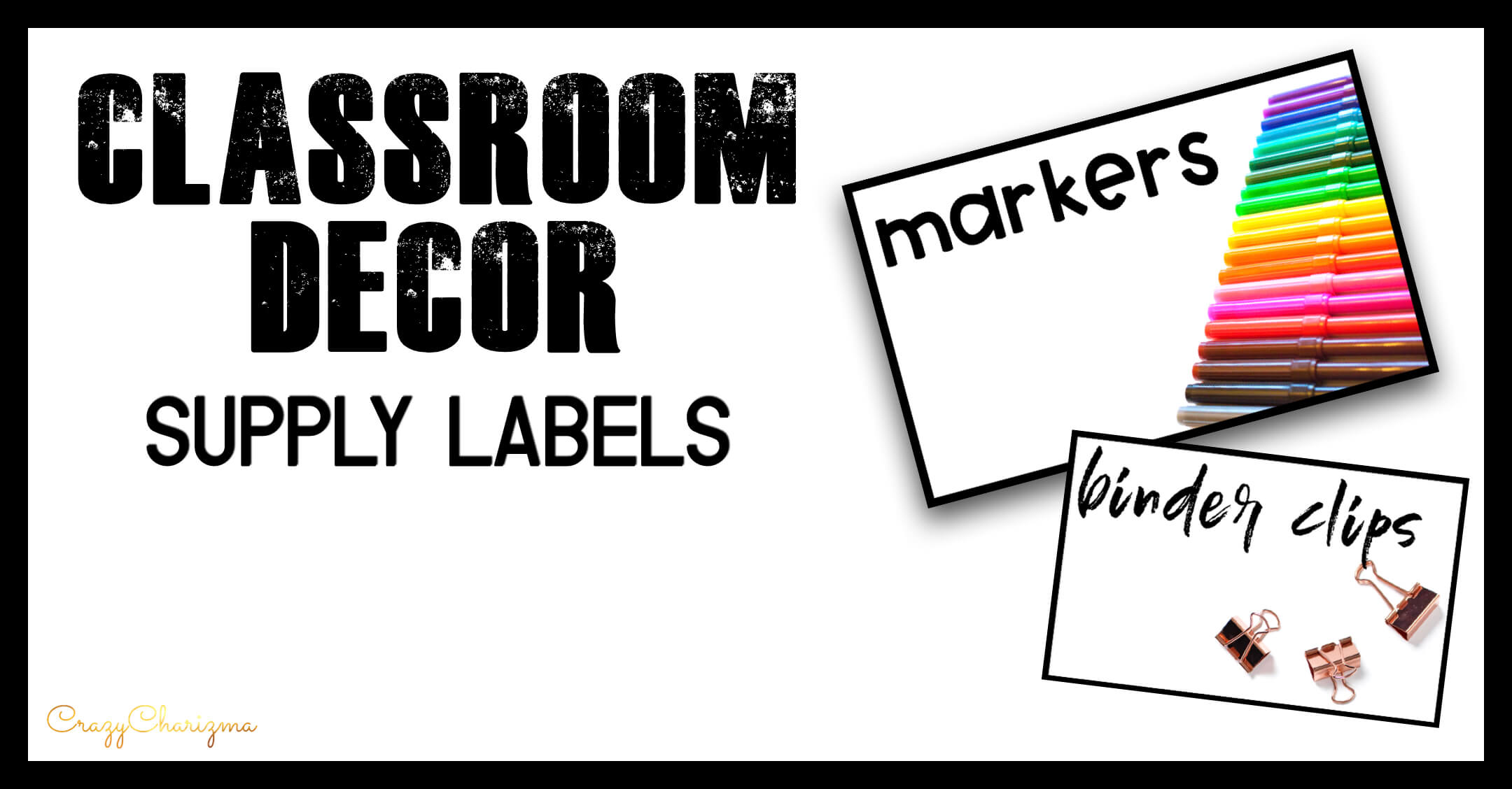 Supply Labels for Classroom Editable