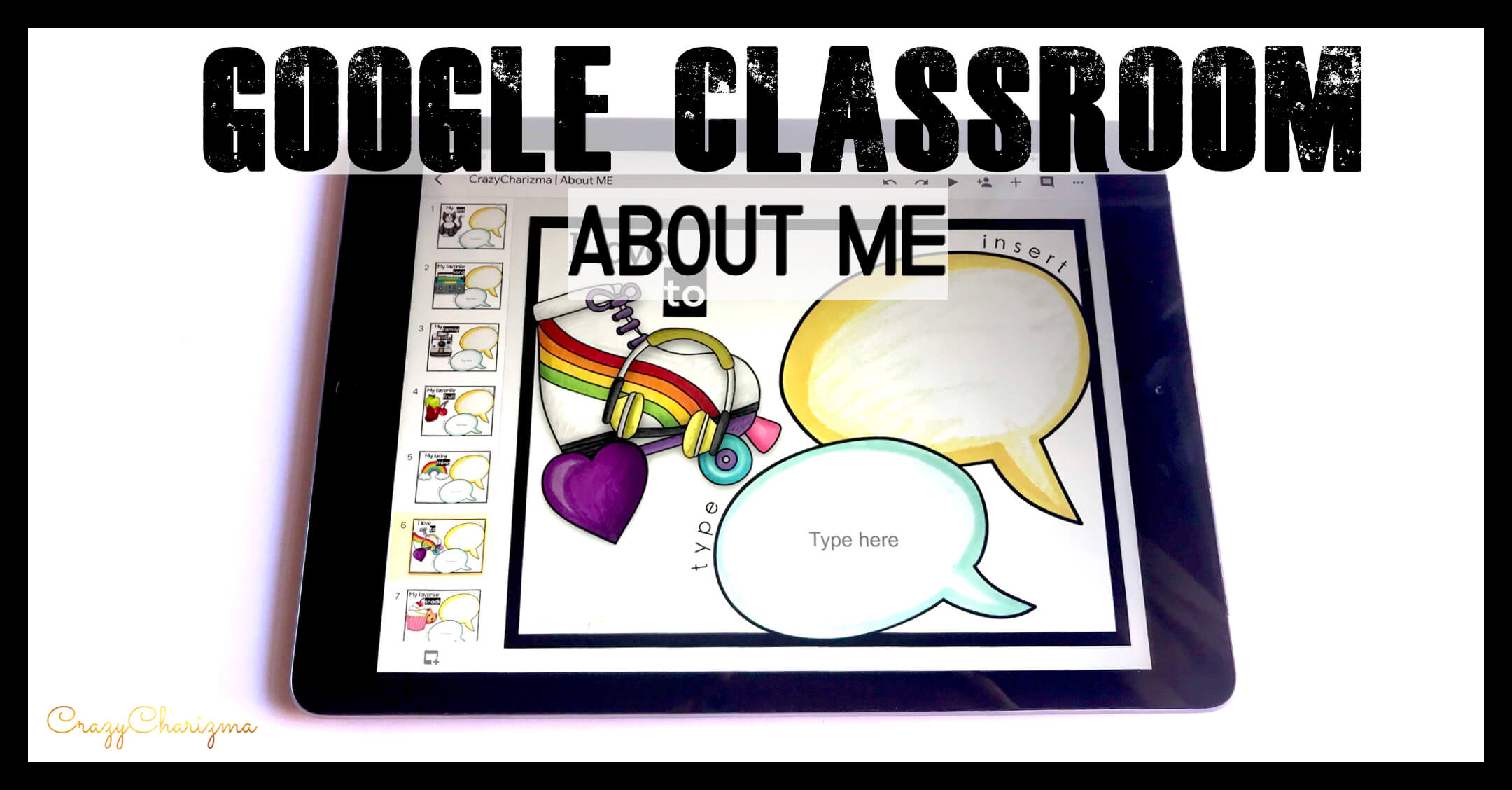 Back to School About Me Activity for Google Classroom