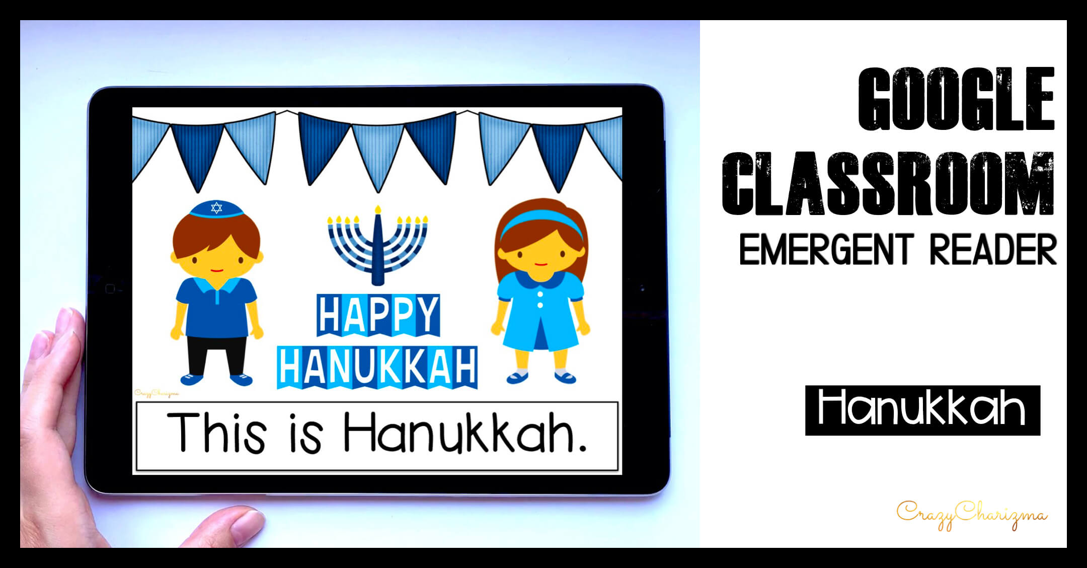 Hanukkah Emergent Reader for Google Classroom | Hanukkah Activities