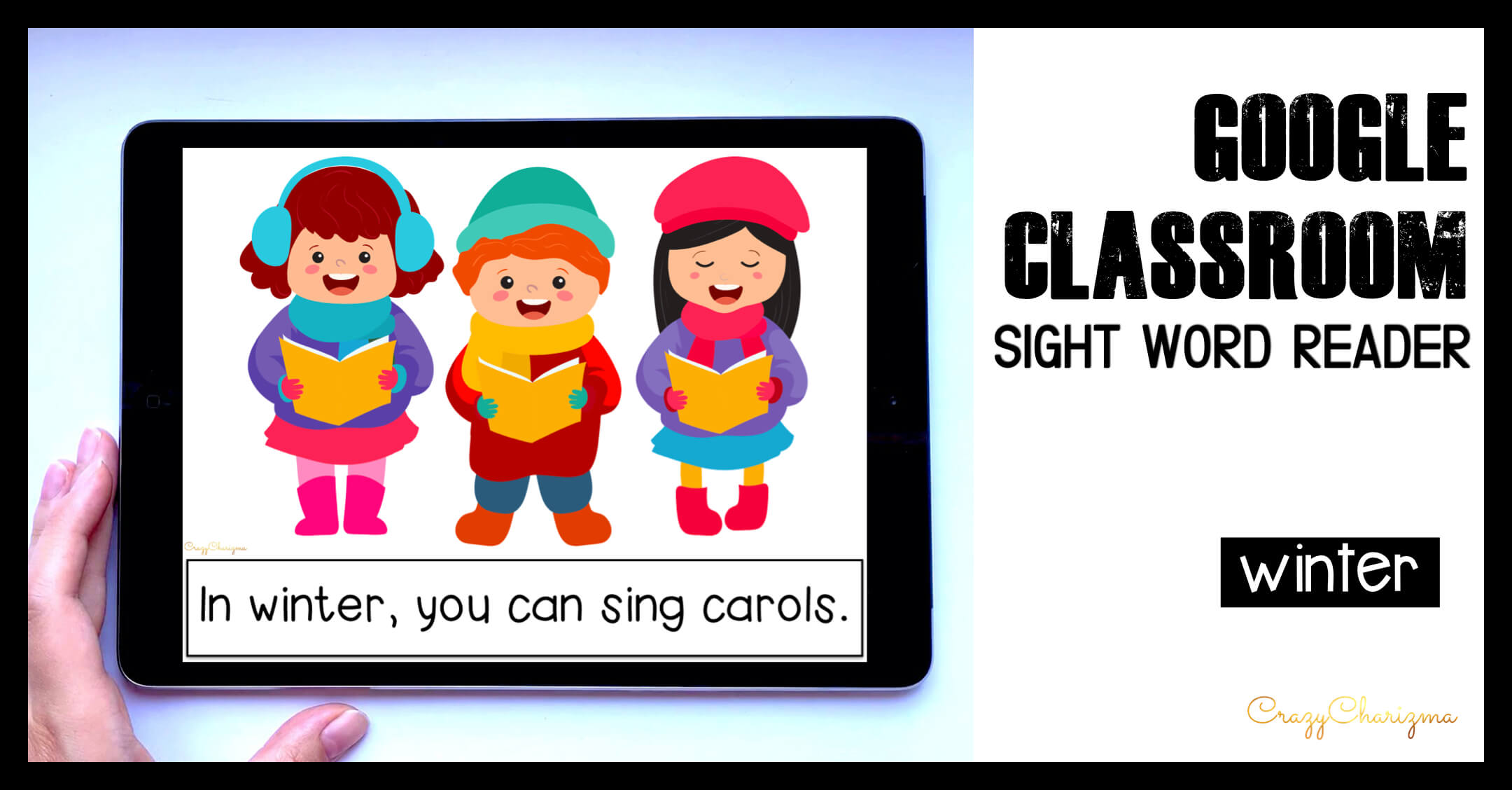 Winter emergent reader for kindergarten