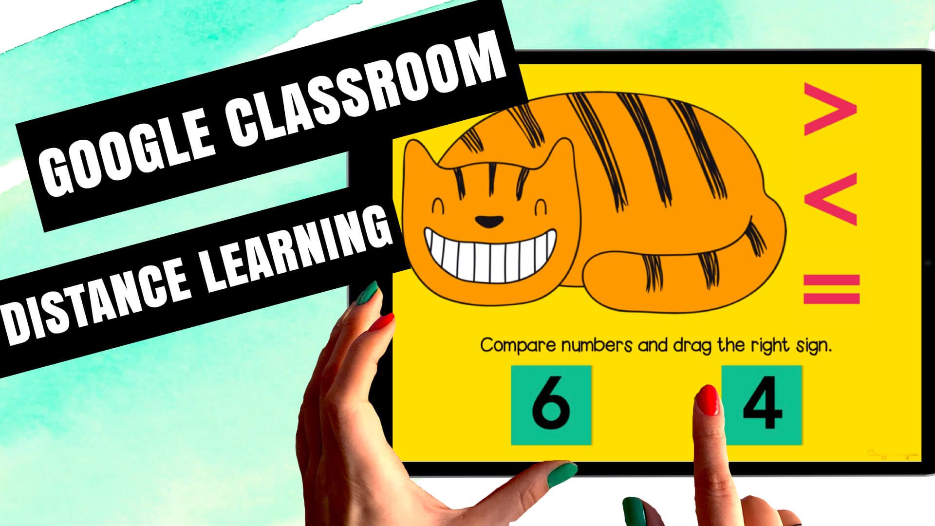 Greater than less than activity for Google Classroom