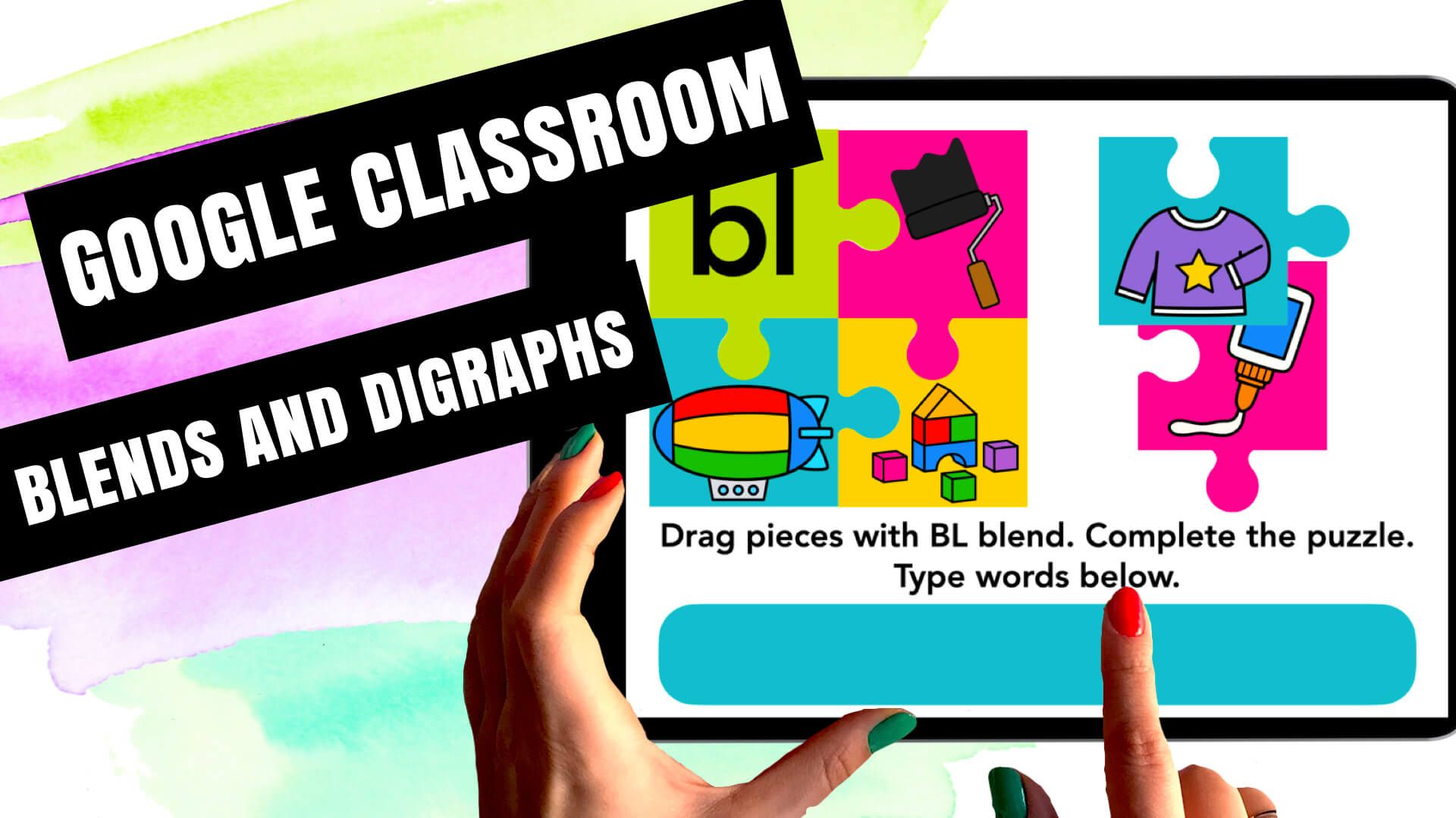 Blends and digraphs for Google Classroom