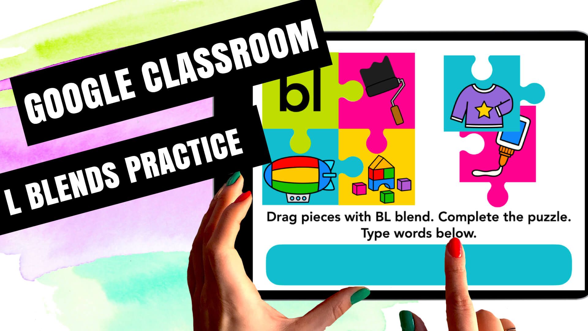 L Blends for Google Classroom | Puzzles