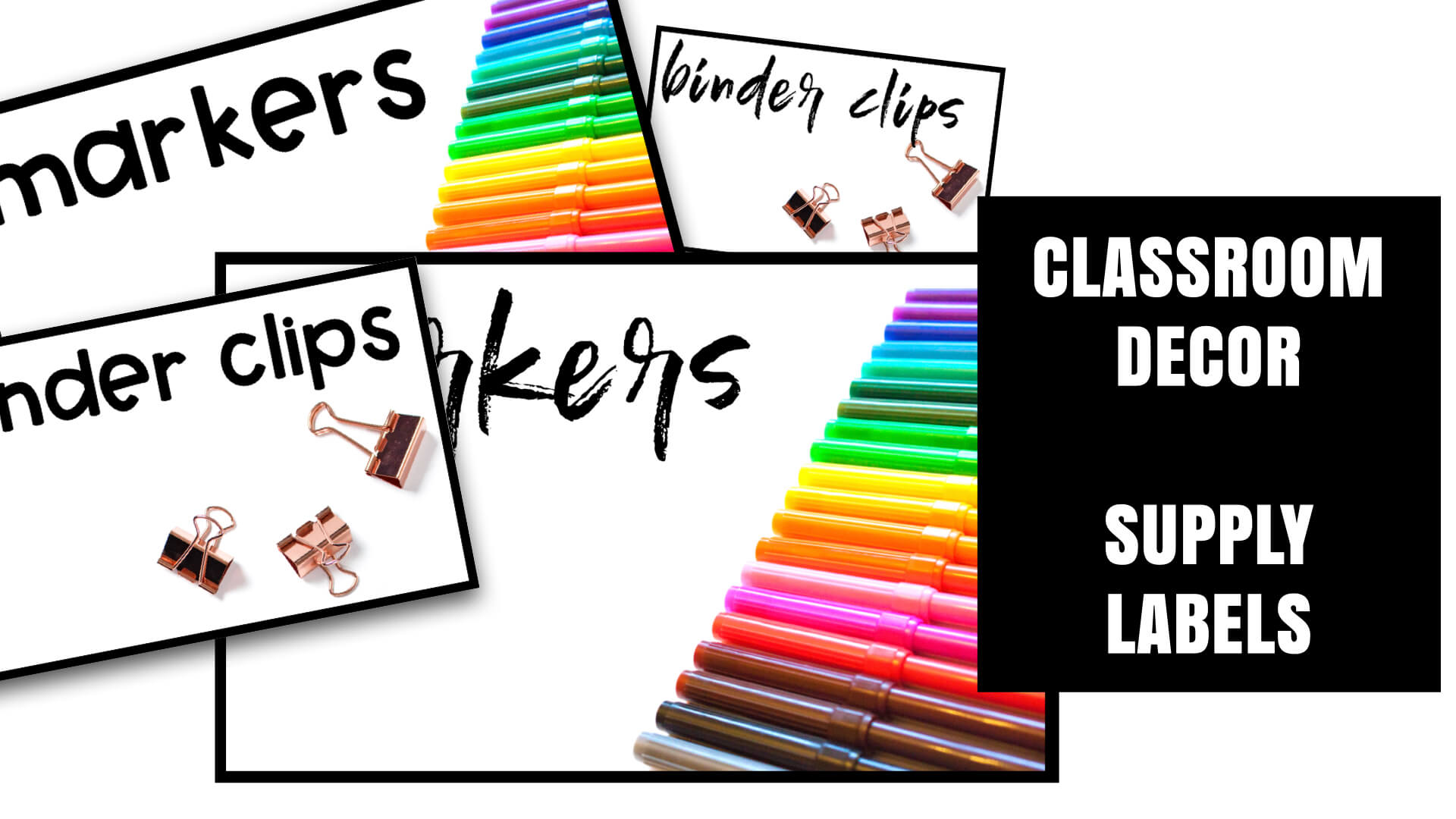 Classroom Supply Lables Editable