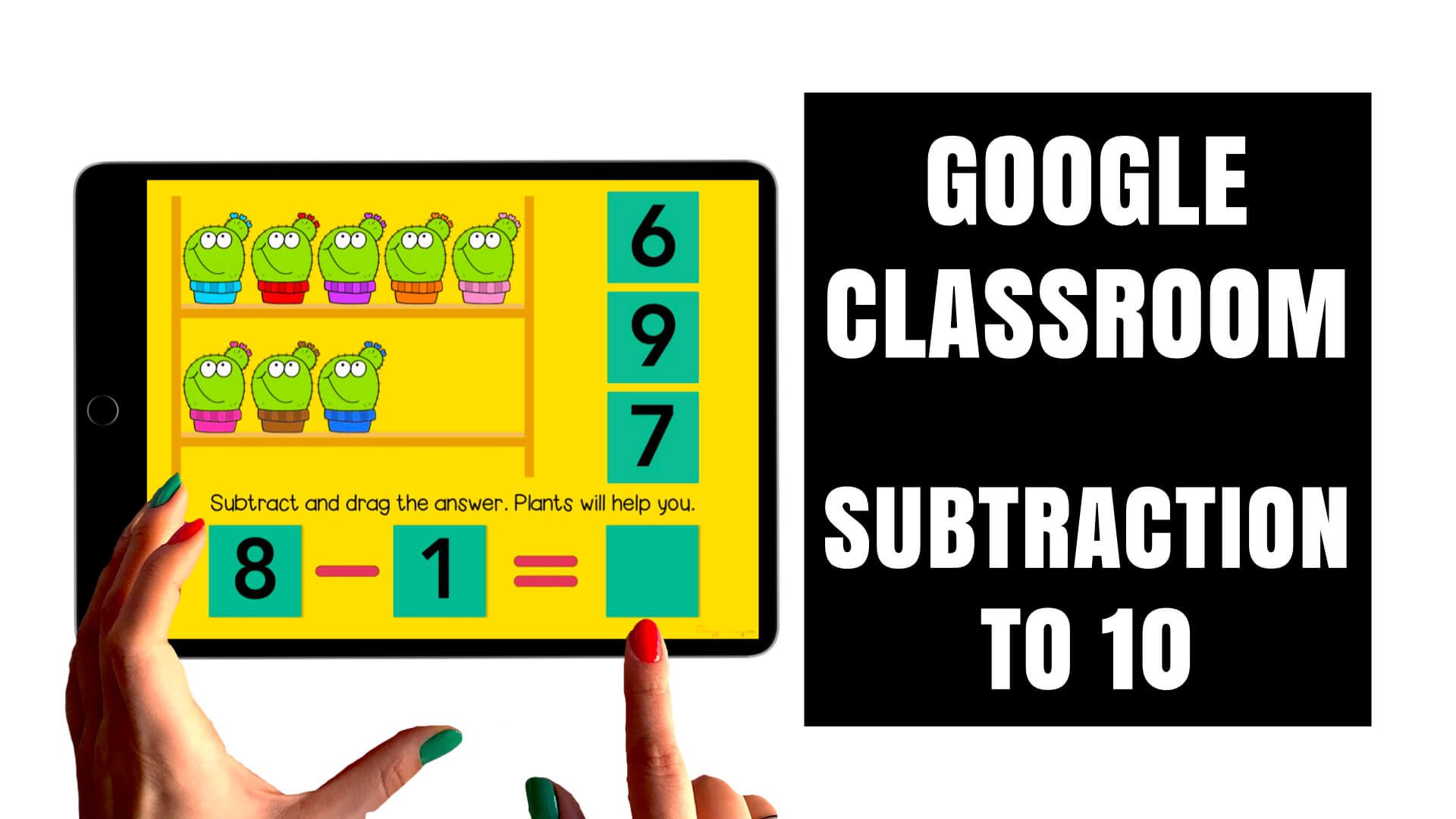 Subtraction to 10 Google Slides