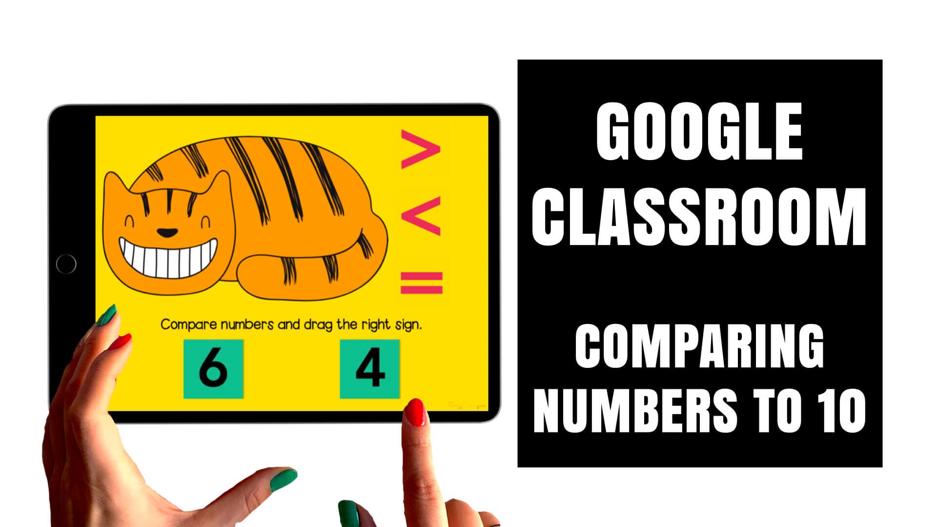 Comparing Numbers Google Slides Kindergarten