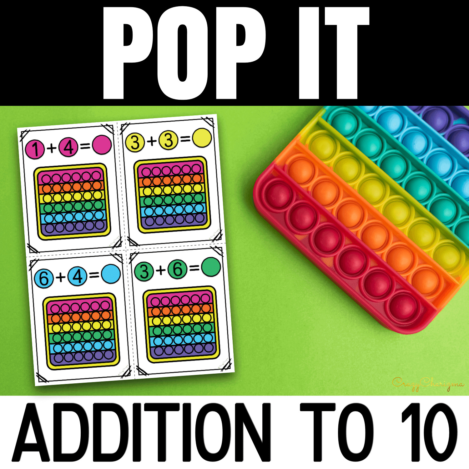 Pop It Activities Addition to 10