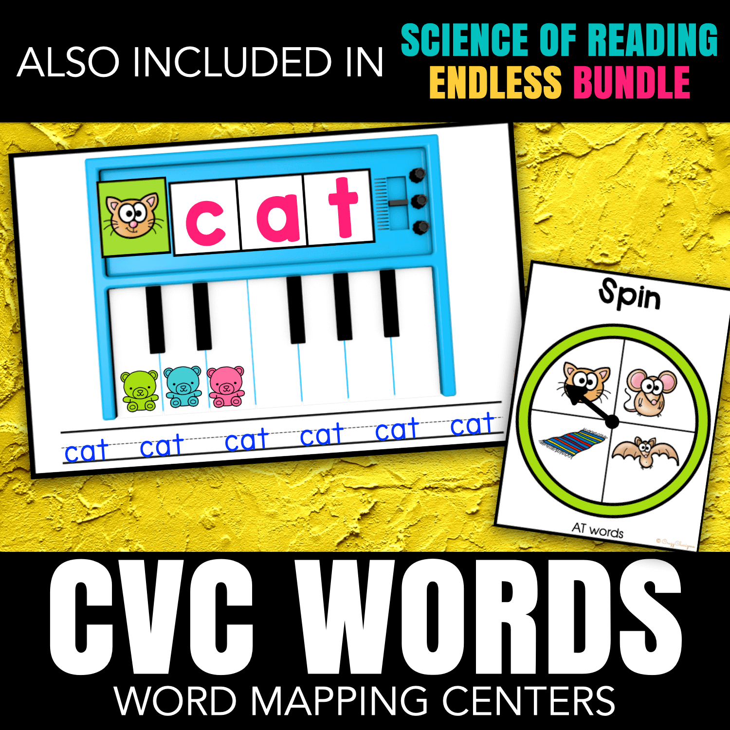 Reading CVC Words Science of Reading Centers