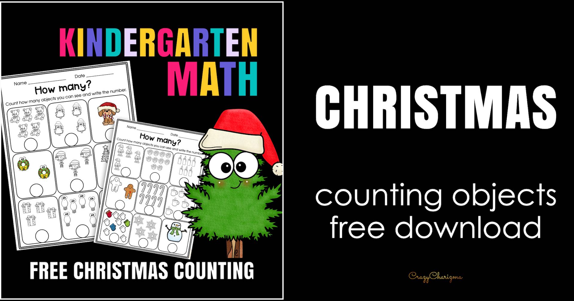 Christmas Number Activities for Preschoolers Printable