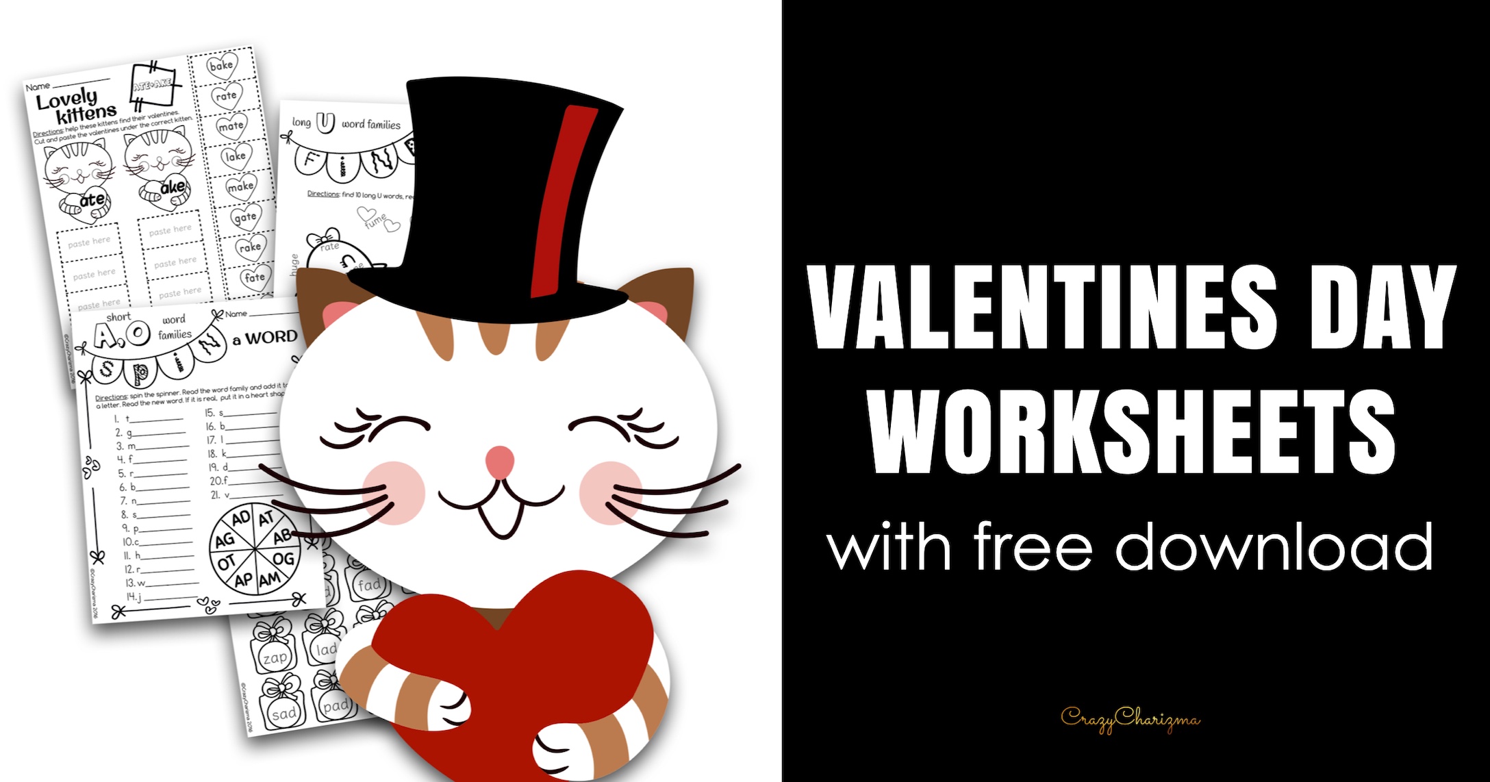 No Prep Valentine's Day Worksheets [Free Download]
