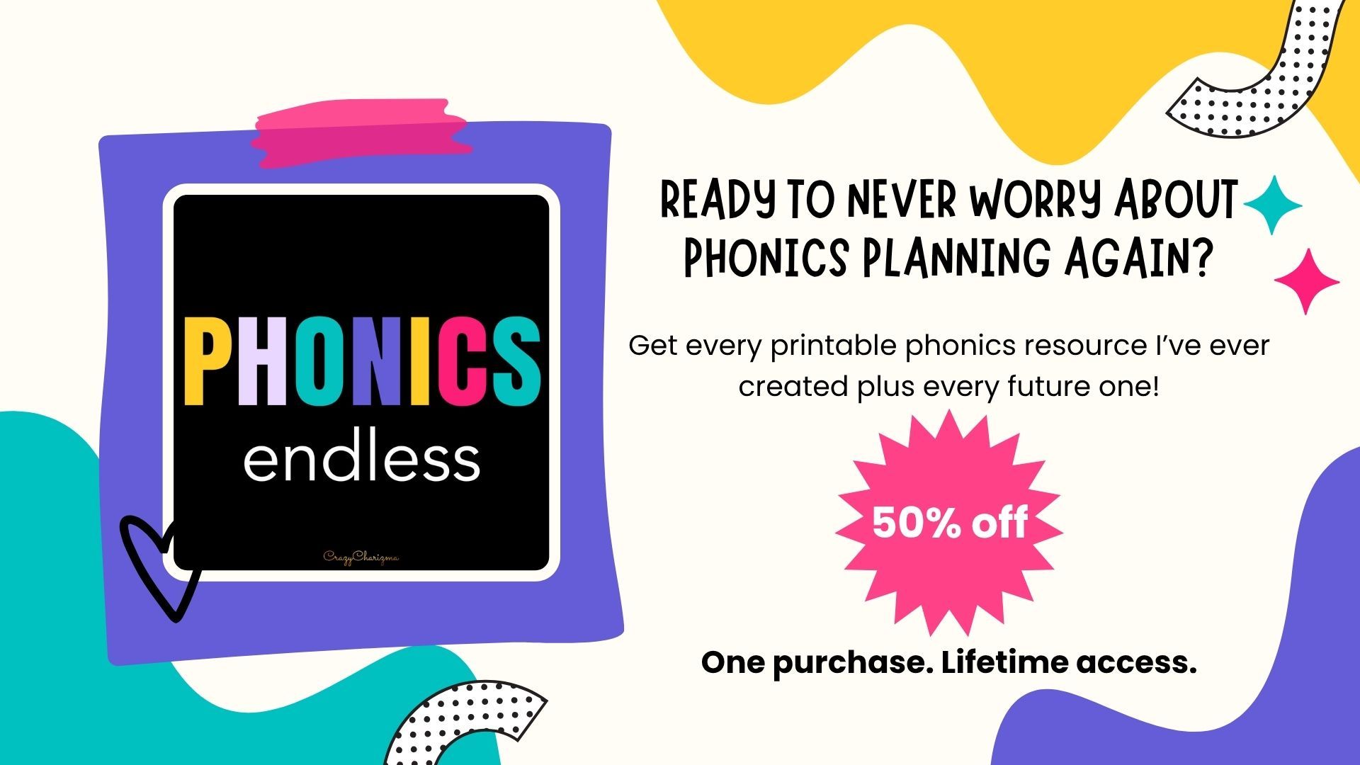 PHONICS ENDLESS BUNDLE: activities, worksheets, centres, games, prinatbles
